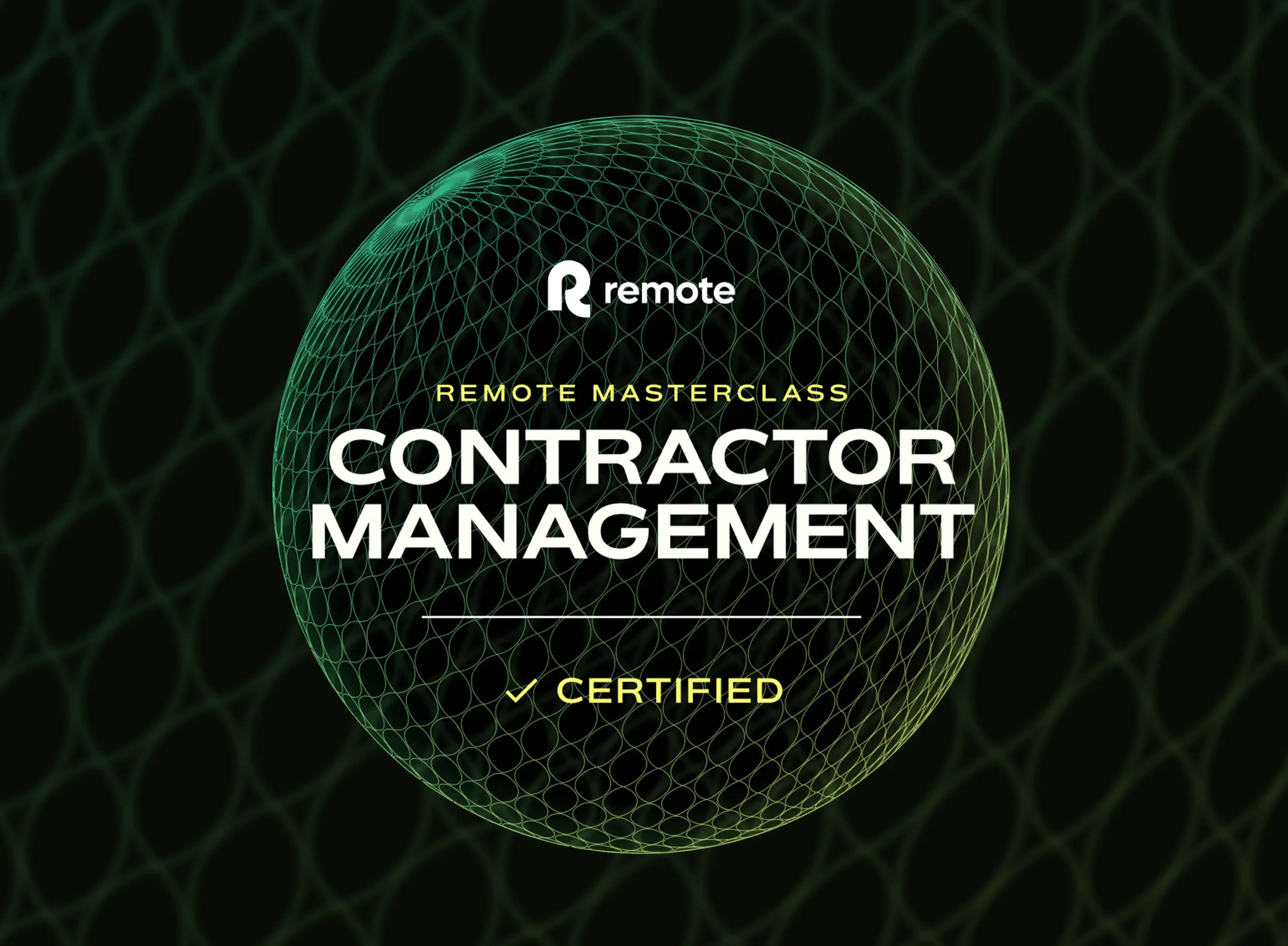 Remote Masterclass on Contractor Management | Remote